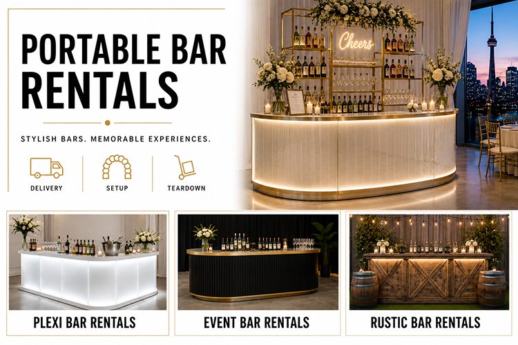 Portable Bar Rentals | LED Glow & Event Bar Setups | Event Rentals Toronto